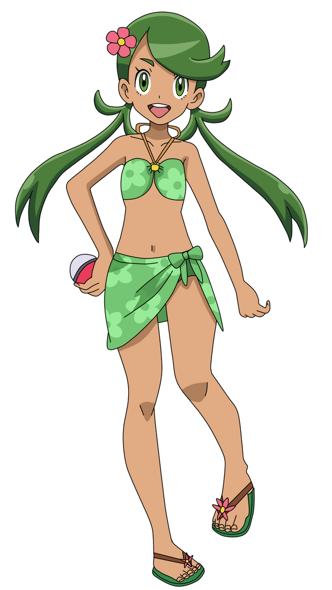 Pkmn Fan Artwork Mallow 20 Anniversary Swimsuit By Aquamimi123 On