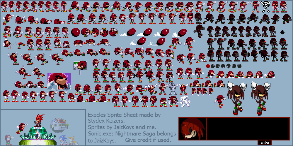 Sonic exe remake sprites