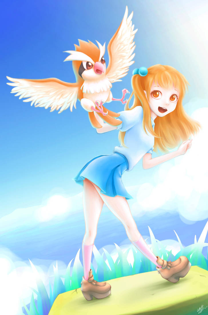 Lass from Pokemon FRLG by jkludia on DeviantArt