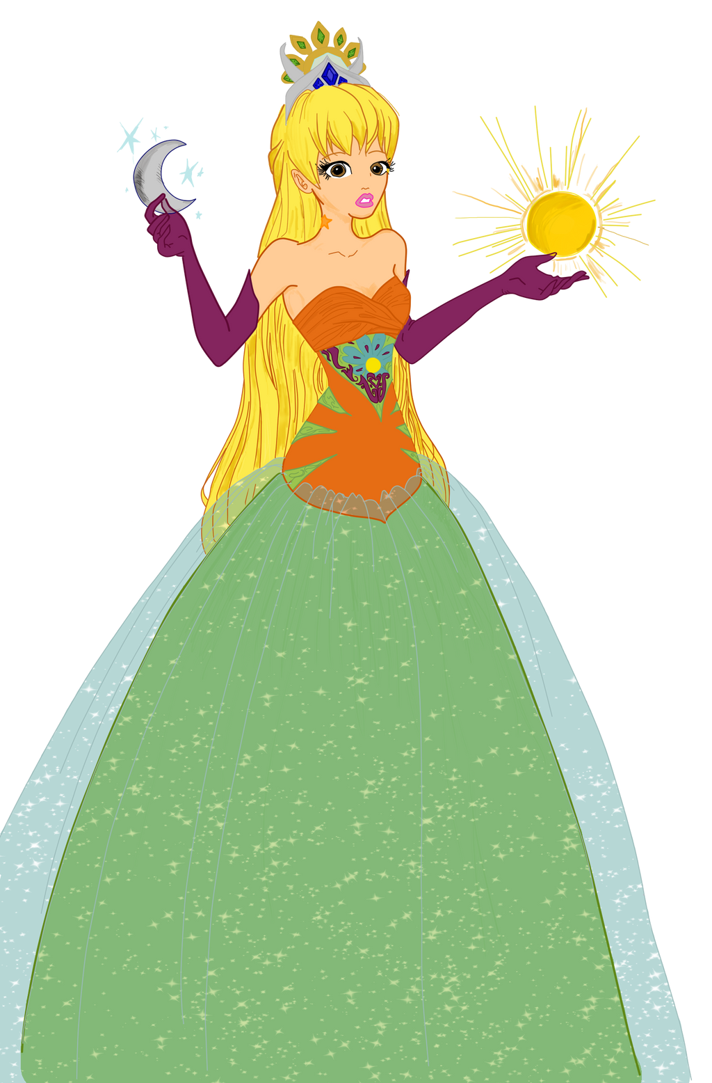 Princess Stella - Colored- by mina1015 on DeviantArt