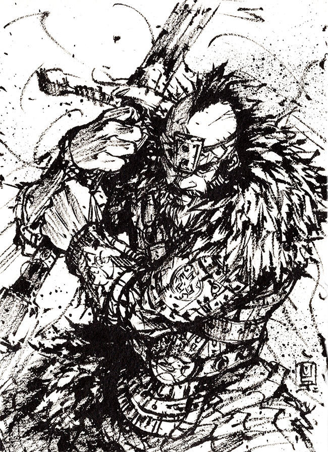 For Honor Highlander ink sketch by MyCKs on DeviantArt