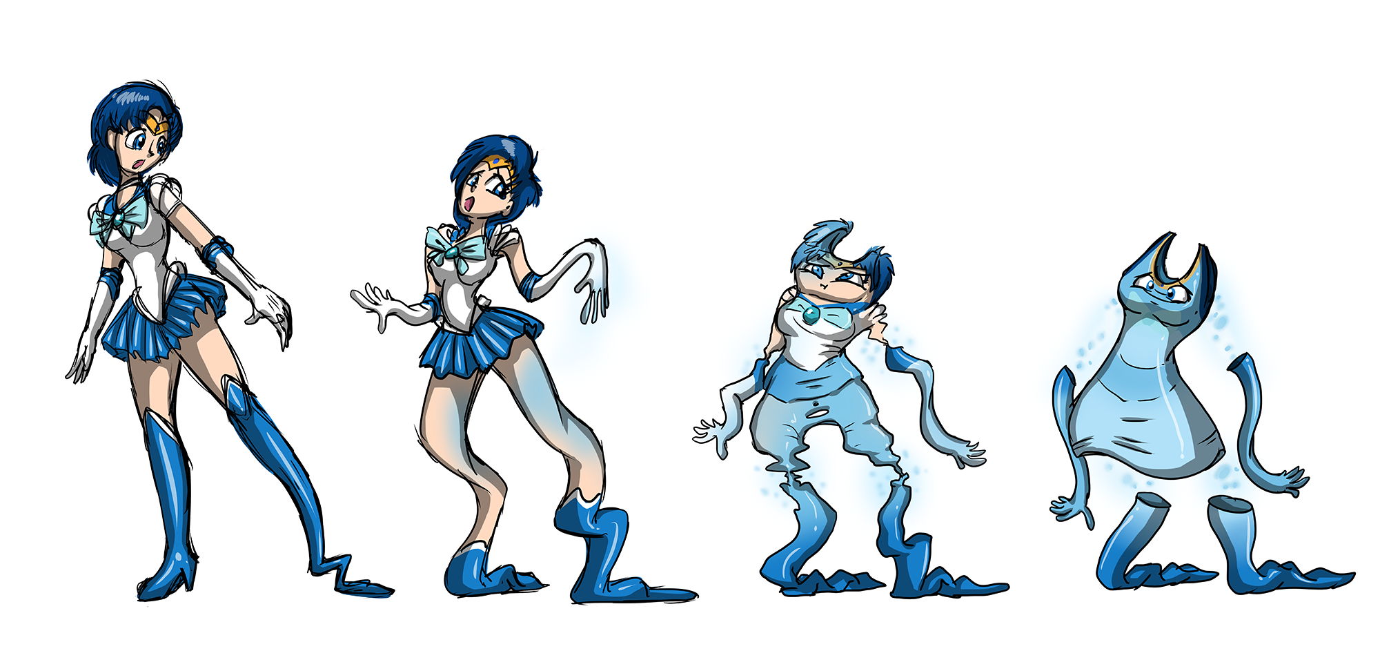 Sailor Mercury Clothing Transformation by Redflare500 on DeviantArt
