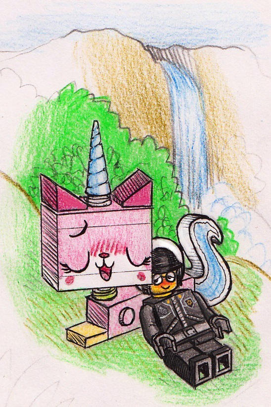 Good Cop and Unikitty by killb94 on DeviantArt