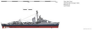 USS O'Bannon DD-450 (August 1943) - Measure 21 by ColosseumSB on DeviantArt