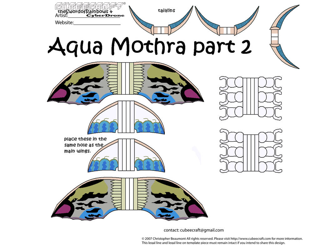 Aqua Mothra part 2 by theSwordofRainbows on DeviantArt