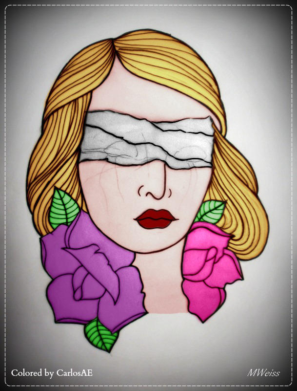 Colored Blind Girl Tattoo by CarlosAE on DeviantArt