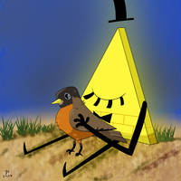 Bill Cipher in sweater by dartsdog180 on DeviantArt