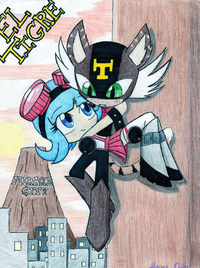 Chibi El Tigre+Frida by Syrie-Marufuji on DeviantArt