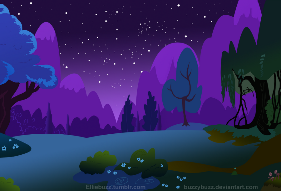 Nighttime background by BuzzyBuzz on DeviantArt