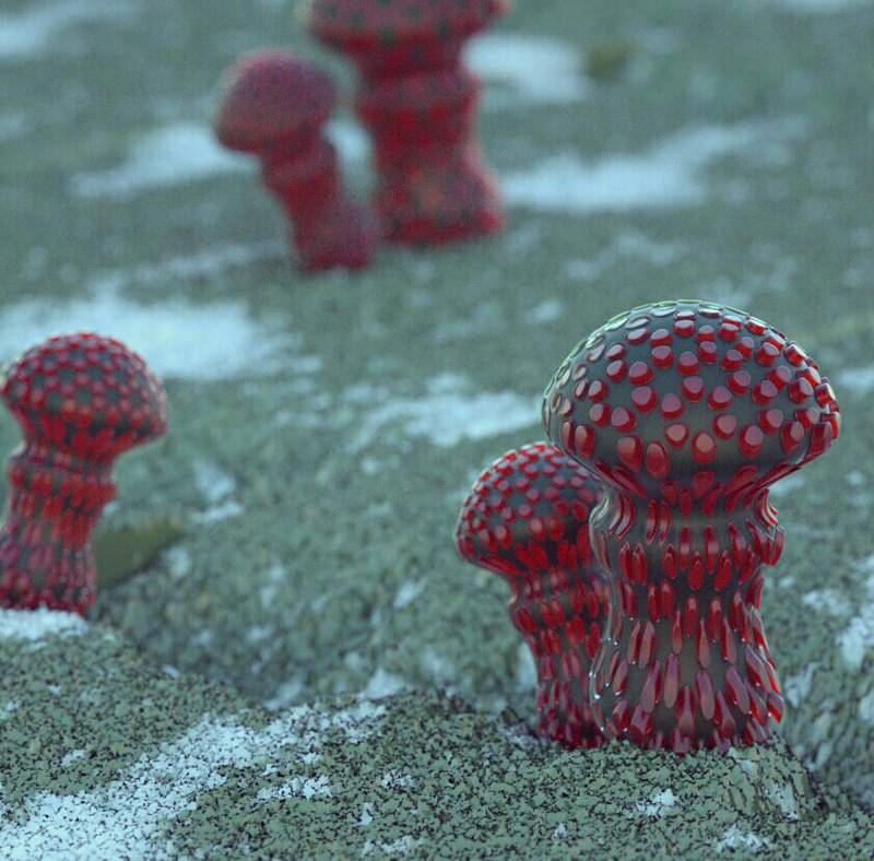 Alien Mushrooms by Bildecht on DeviantArt