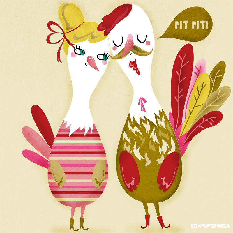 Chicken love by geniespinosa on DeviantArt