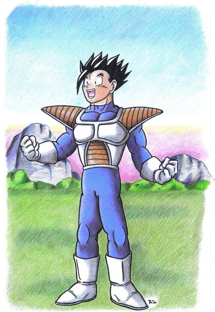 Gohan in a saiyan armour by Son-Gohan-Club on DeviantArt