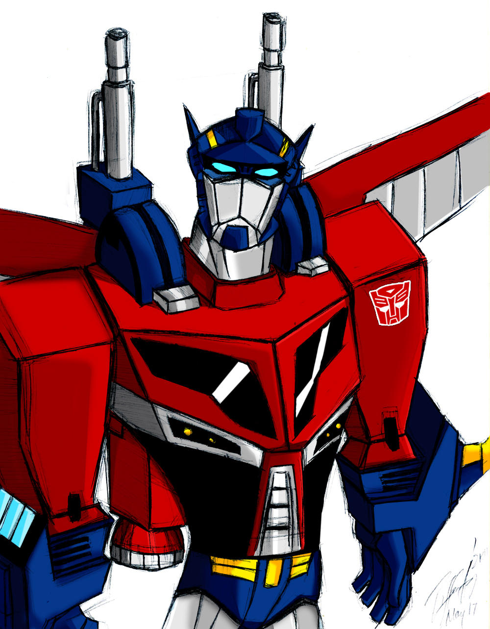 TFA: Optimus Prime Colored by KBladez on DeviantArt