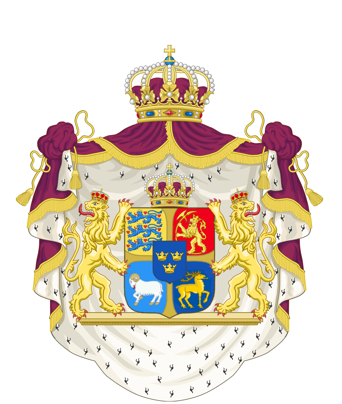 Coat of Arms of Kingdom of Scandinavia [CaEu] by CoralArts on DeviantArt