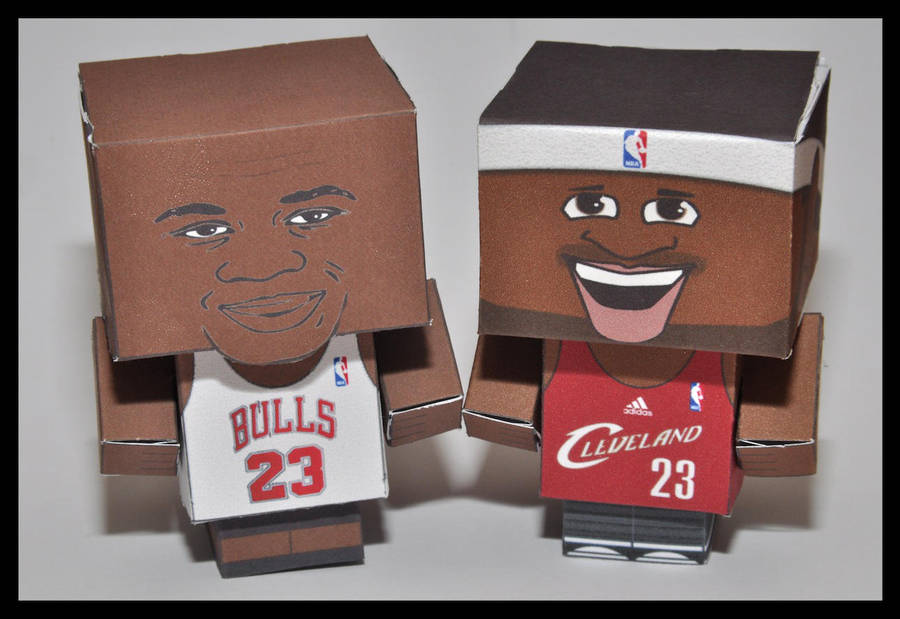 Jordan and Lebron Cubeecraft by fedexmischa on DeviantArt