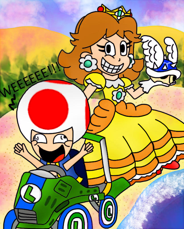 Art Trade with Fawful92 Daisy and Toad by StarBlasts on DeviantArt