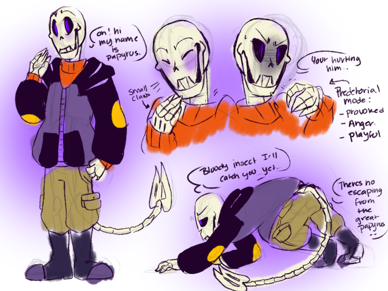 NewTale: papyrus sketches(baby bones) by Bunnymuse on DeviantArt
