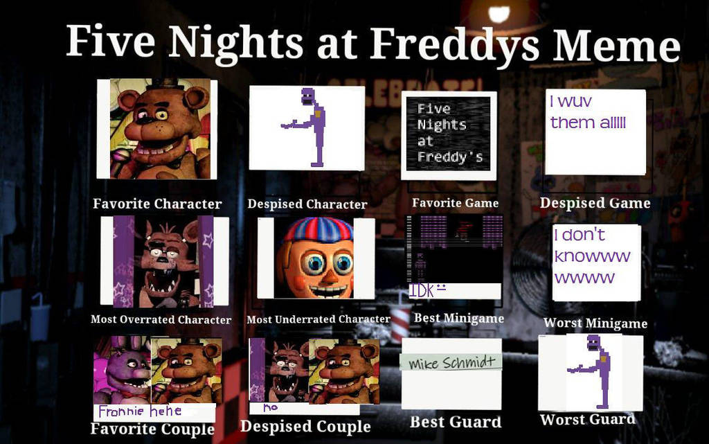 Random FNAF Meme by EeveeDash9 on DeviantArt