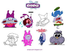 Cartoon Network Chowder Models by Serapio on DeviantArt