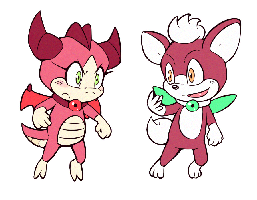 Whip and Chip (Dark Gaia and Light Gaia) by Cylent-Nite on DeviantArt