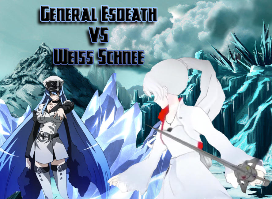 One Minute Melee! Esdeath vs Weiss Schnee by Water-Frez on DeviantArt
