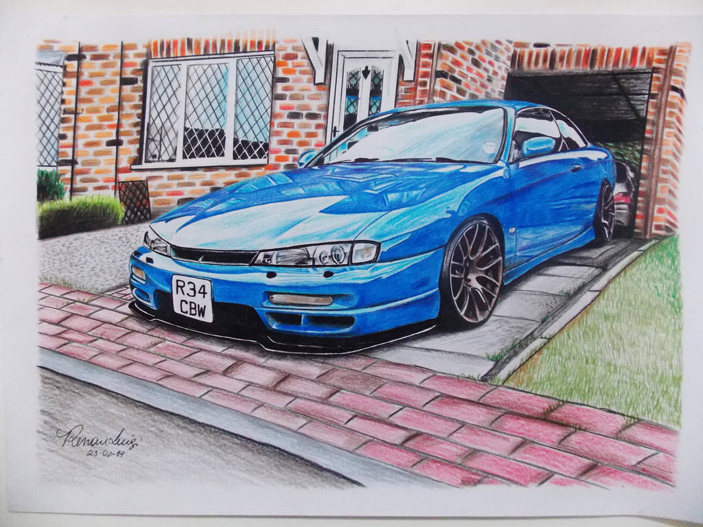 Nissan Silvia S14 Draw by RenanLuigi on DeviantArt