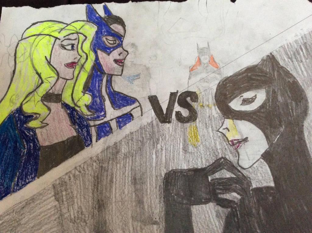 Black Canary And Huntress Vs Catwoman By Tb86 On Deviantart