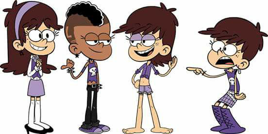 Luna Loud 4 Outfits by HighVoltageChrist on DeviantArt