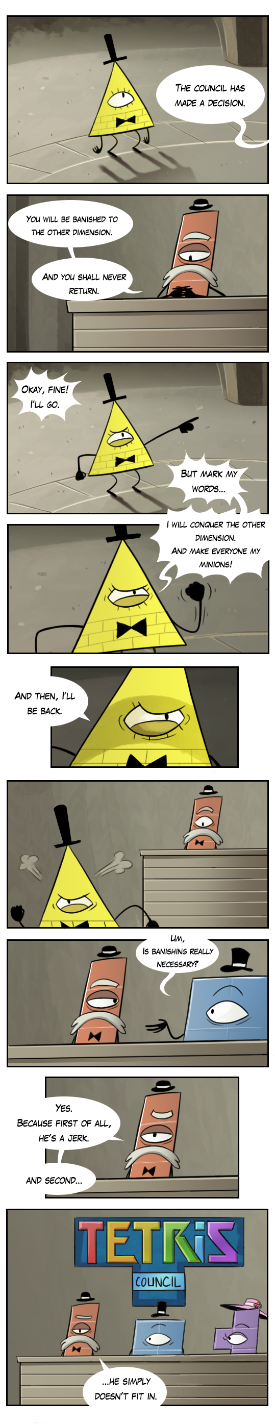 The origin of Bill Cipher by markmak on DeviantArt