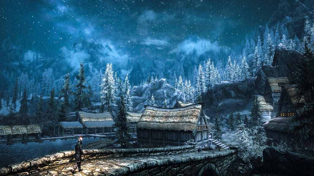Skaal Village - Skyrim by WatchTheSkiies on DeviantArt