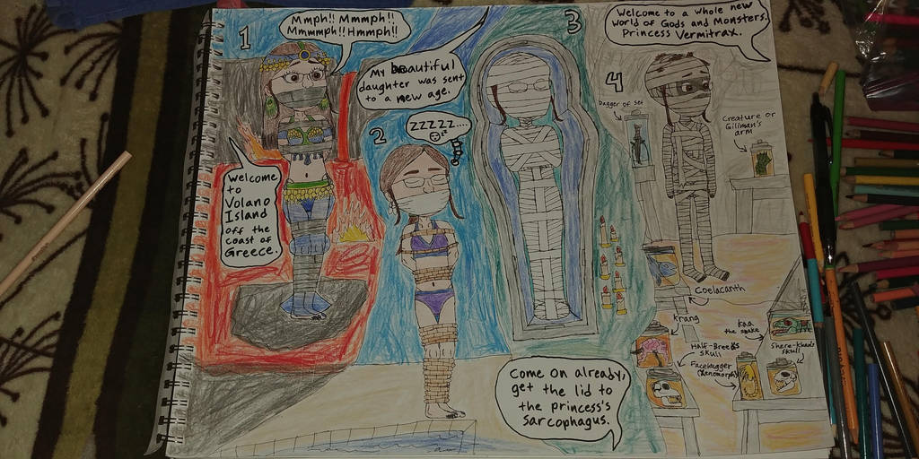 How Margo became a mummy by PeteDRaptor on DeviantArt