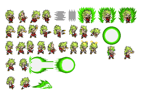 LSSJ3 Broly LSW-style Sprites by RyugaSSJ3 on DeviantArt