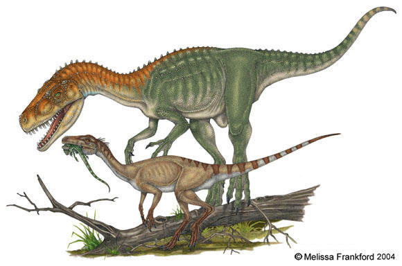 Herrerasaurus and Eoraptor by mmfrankford on DeviantArt