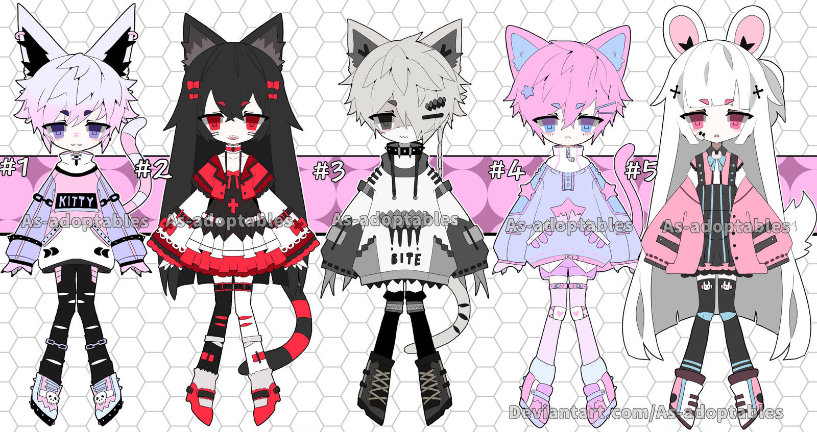 Demon adoptable batch open set price by AS-Adoptables on DeviantArt