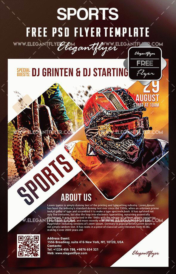Free Sports Flyer Template By Dotsik On DeviantArt