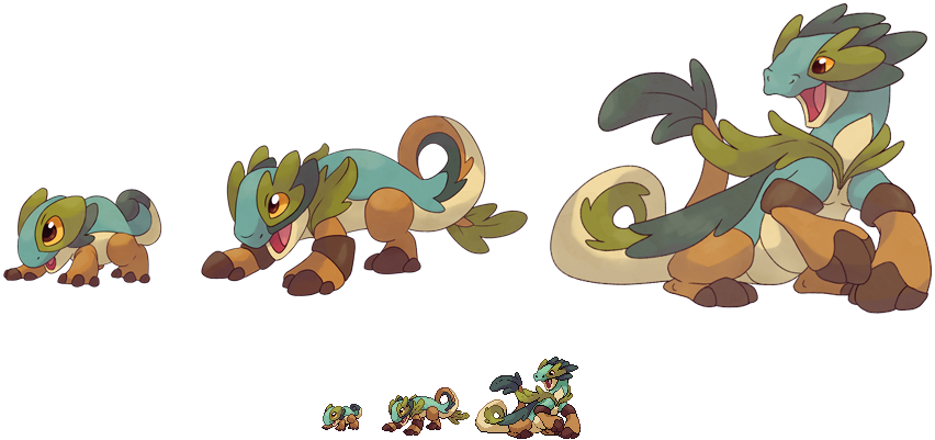 Fakemon - Grass Starter by Feyrah on DeviantArt