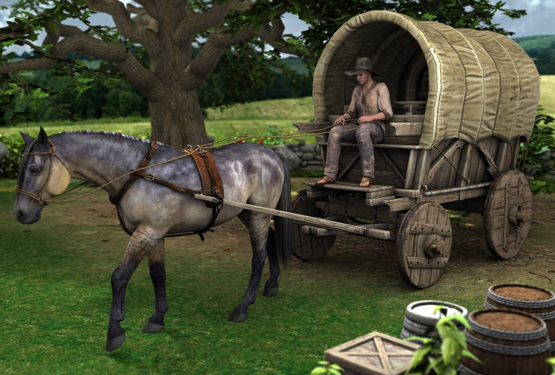Medieval Wagon by MerlinsArtwork on DeviantArt