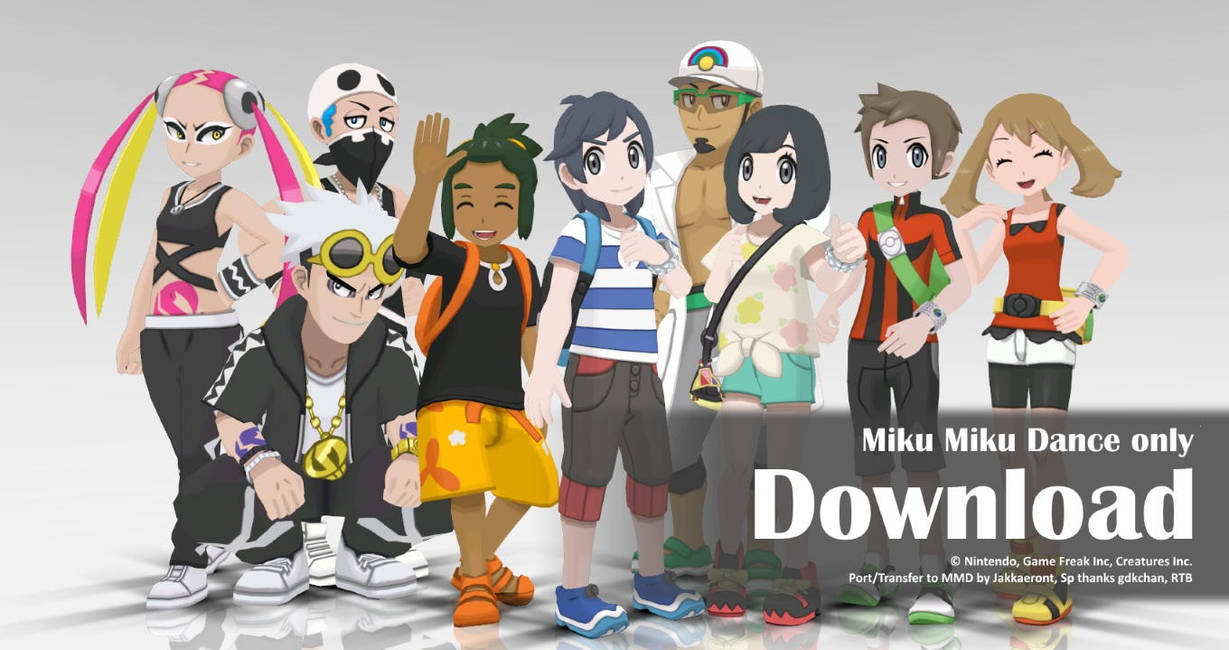 Mmd Pokemon 2016 Pack1 Dl By Jakkaeront On Deviantart