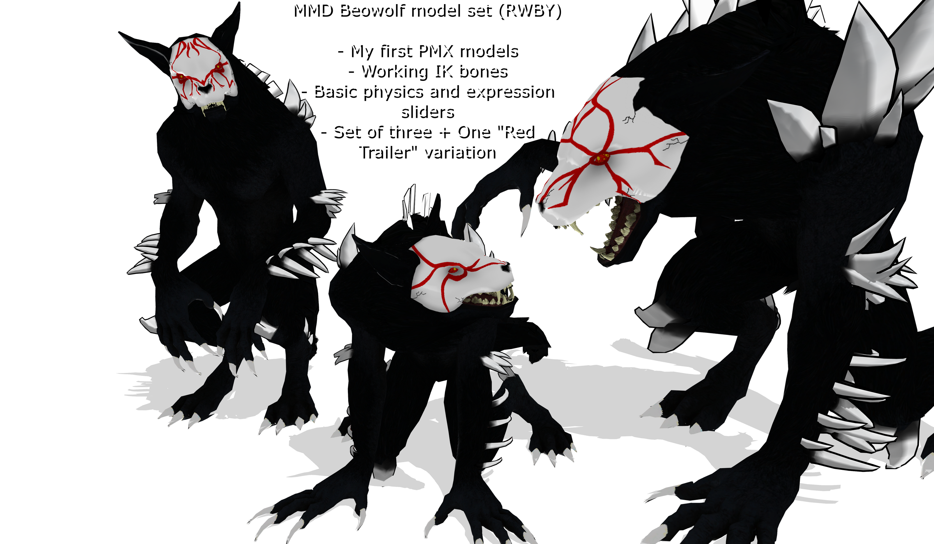 .:MMD:. RWBY Beowolf Model set (READ DESCRIPTION) by Miku-Nyan02 on ...