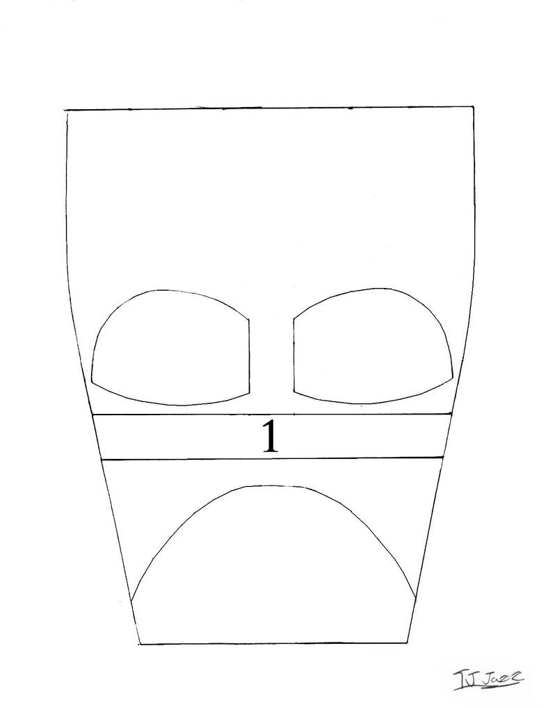 Printable Darth Vader Helmet Template