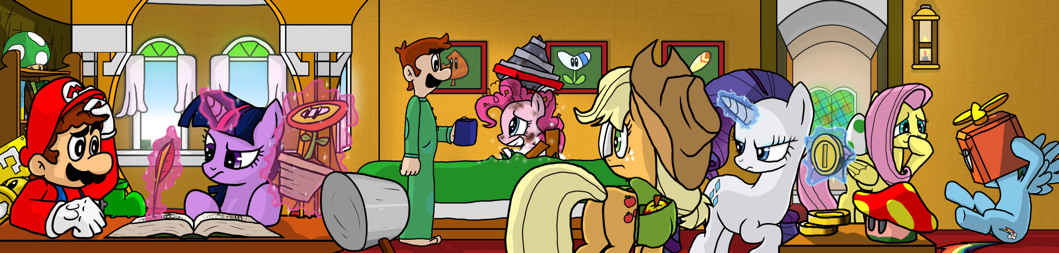 SMB-MLP-PowerUp-Discussion by s216Barber on DeviantArt