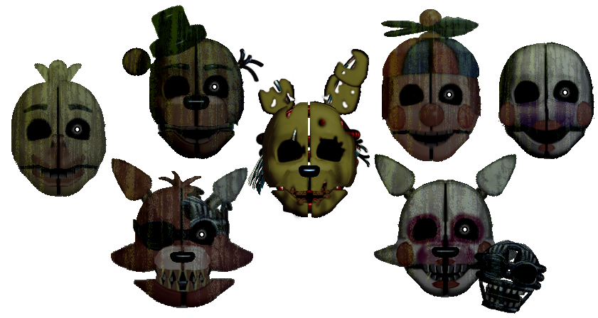 Springlock Masks Vague 5 (FNaF3) by TheRealBoredDrawer on DeviantArt