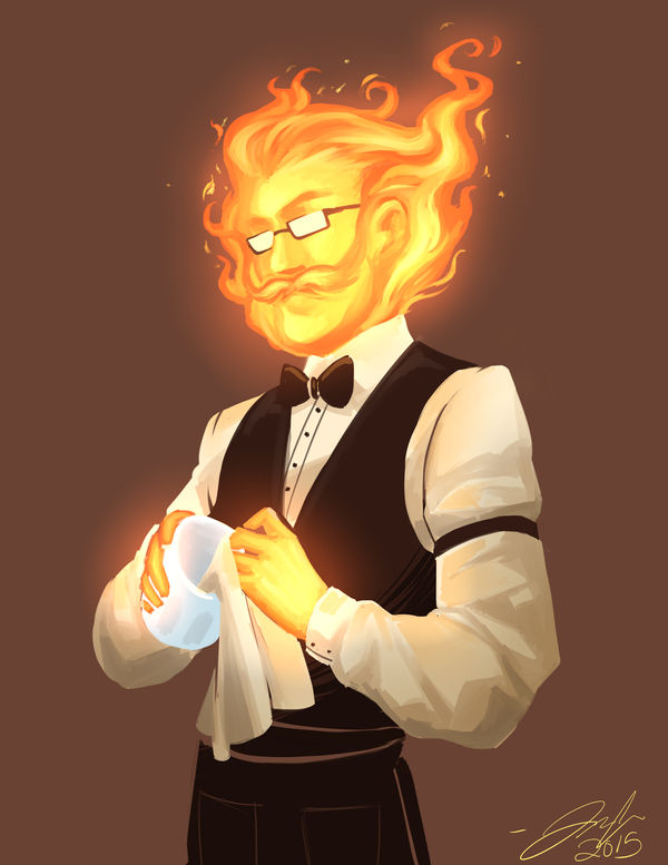 Undertale - Grillby by Boomsheika on DeviantArt