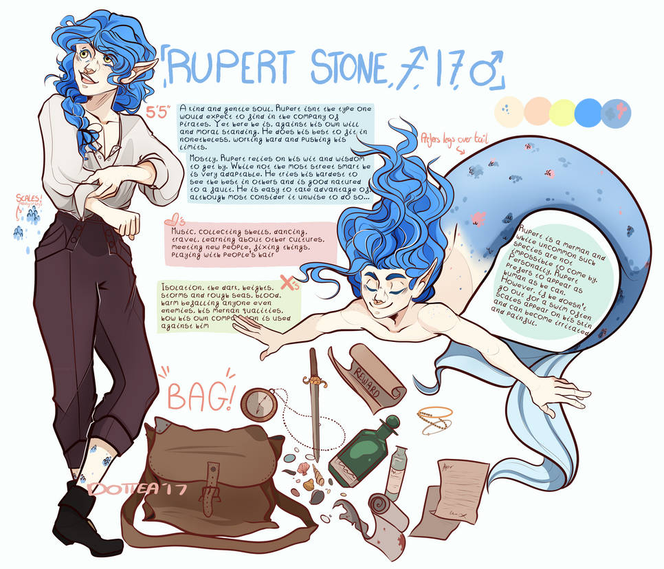 Rupert Stone OC Reference Sheet By Dottea On DeviantArt