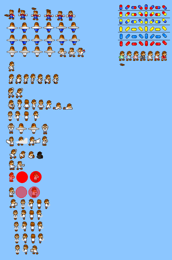 Dr. Mario MLSS Style Ultimate Sprite Sheet by kingnoel on DeviantArt