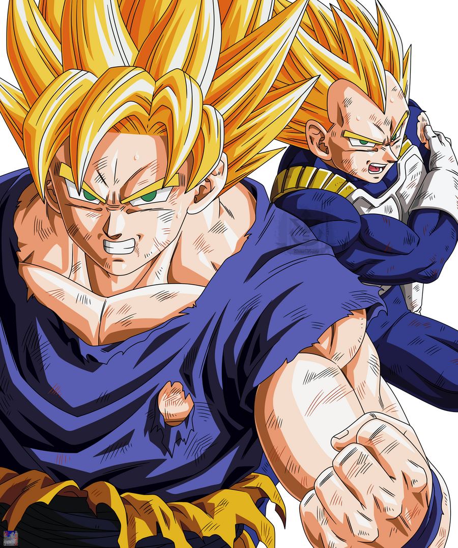Vegeta and Kakarott by PrinzVegeta on DeviantArt