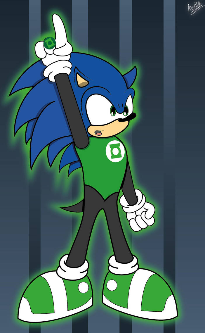 sonic green lantern by avellante on DeviantArt