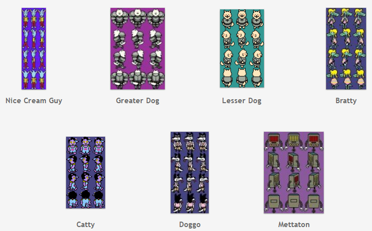 Some Undertale Fan Made Sprites For No Reason by Araceku on DeviantArt