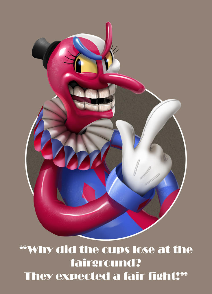 Cuphead: Beppi the Clown by rubendevela on DeviantArt