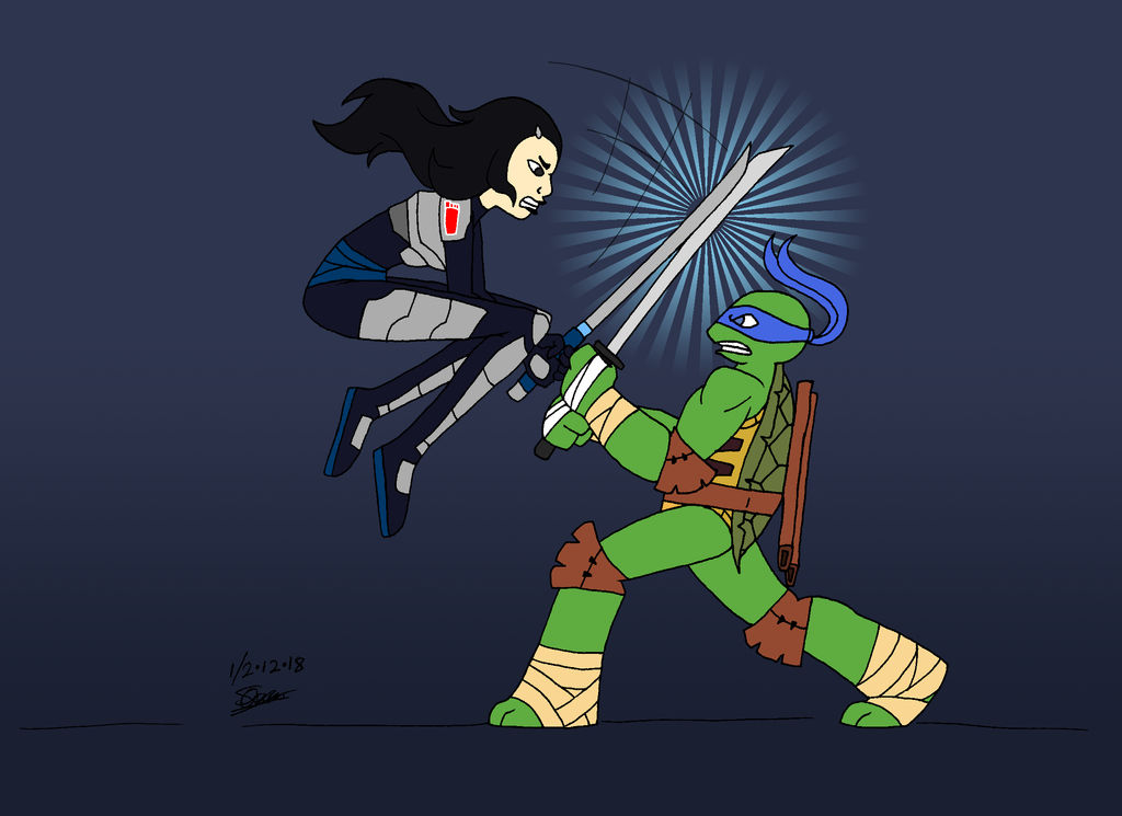 TMNT 3YP - Leo vs Lotus by tmntsam on DeviantArt